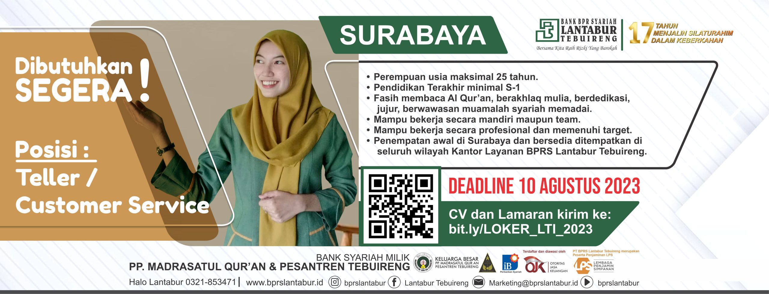 BPRS Lantabur Tebuireng – Bersama Kita Raih Rizki Yang Barokah